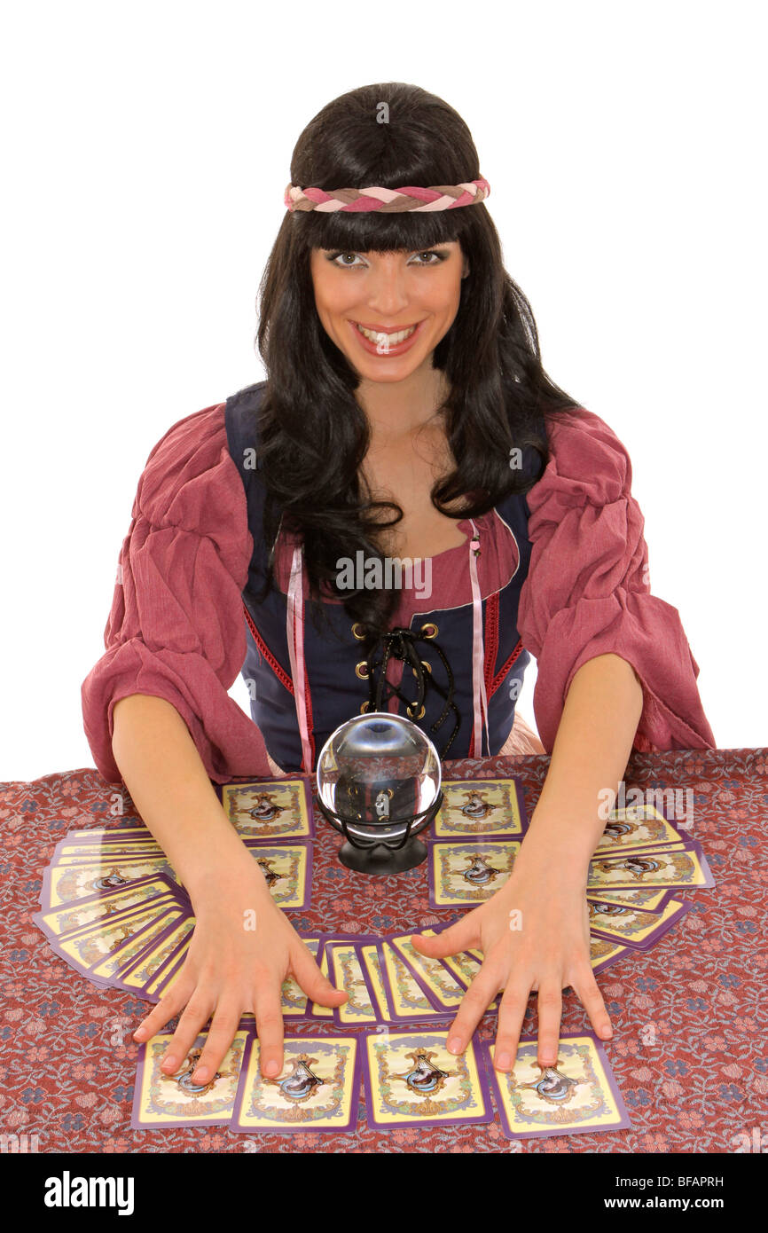 Tarot cards crystal ball hi-res stock photography and images - Alamy