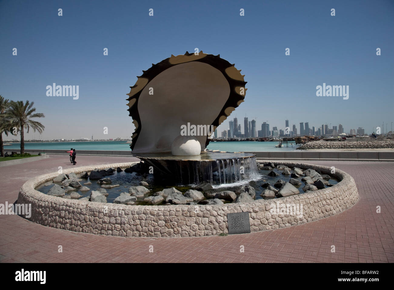 Doha capital of Qatar in the Persian Gulf Stock Photo - Alamy