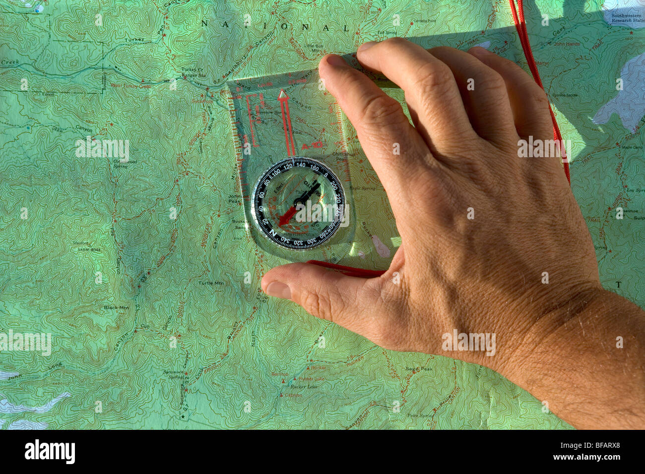 Topographic contour map on hi-res stock photography and images - Alamy