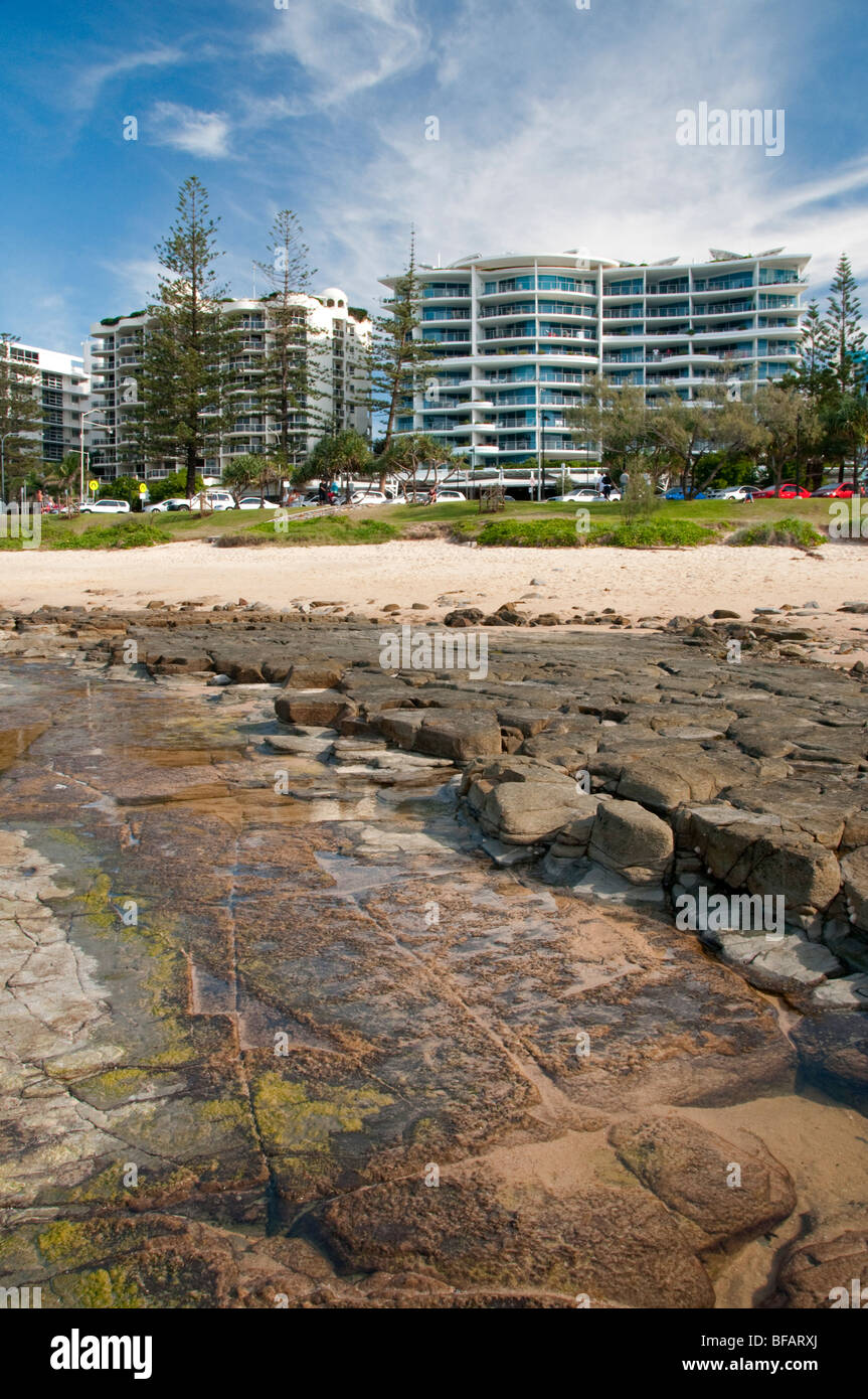 Mooloolaba Beach on the Sunshine Coast, Queensland, Australia Stock ...