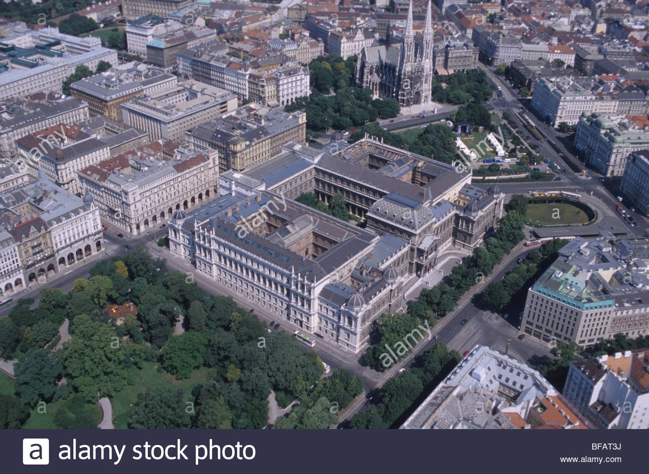 Wien Luftbild Ringstraße Vienna Aerial Stock Photos & Wien Luftbild ...