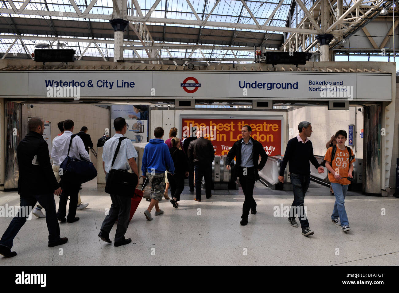 Entrance waterloo underground station hi-res stock photography and ...