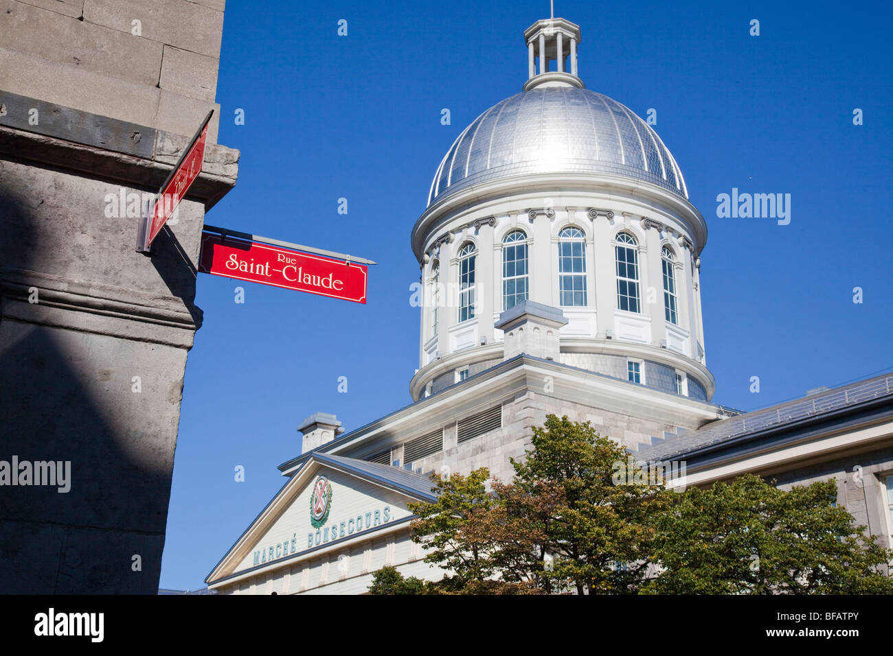 Marche Bonsecours in Old Montreal Canada Stock Photo - Alamy