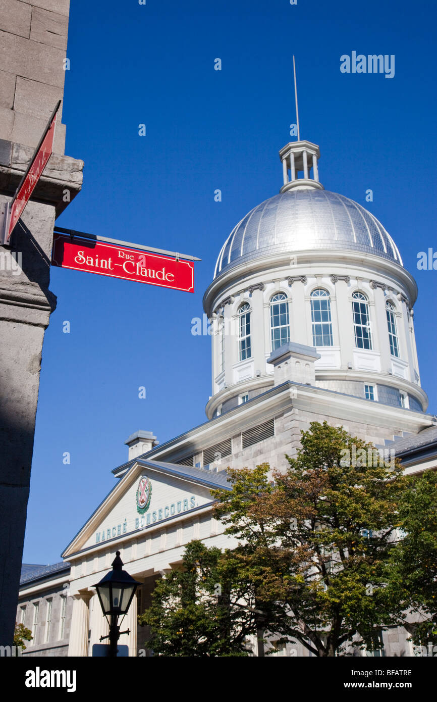 Marche Bonsecours in Old Montreal Canada Stock Photo - Alamy