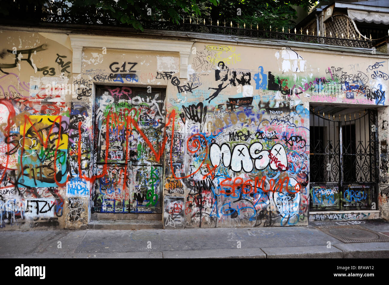Serge Gainsbourg's house, rue de Verneuil,Paris,France(French singer ...