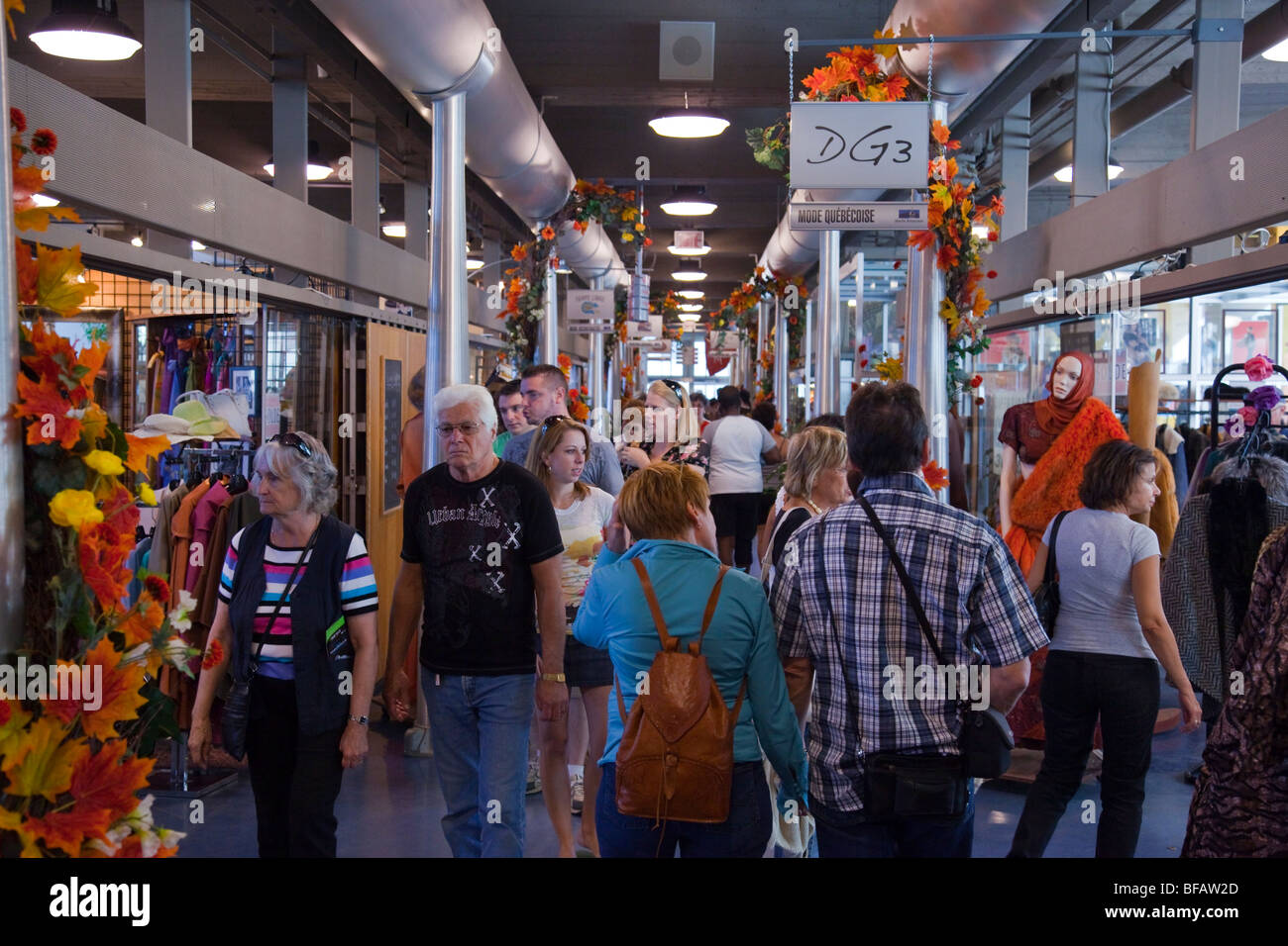 Inside Marche Bonsecours in Old Montreal Canada Stock Photo - Alamy