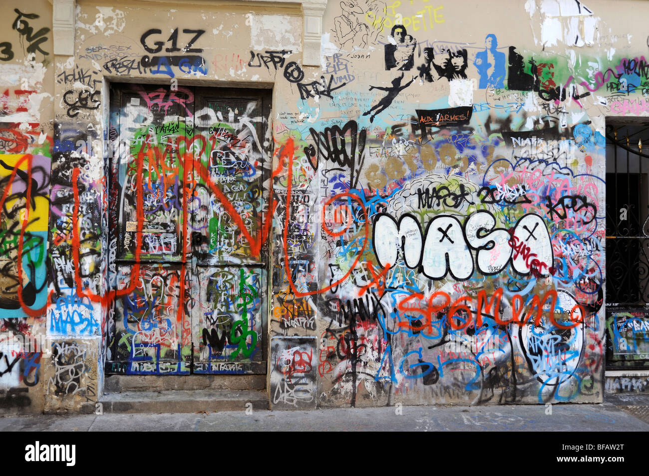 Serge Gainsbourg's house, rue de Verneuil,Paris,France (French singer ...