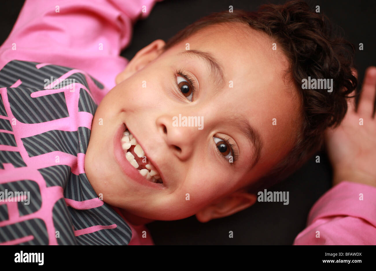 Boy smiling with 2nd set of teeth Stock Photo - Alamy