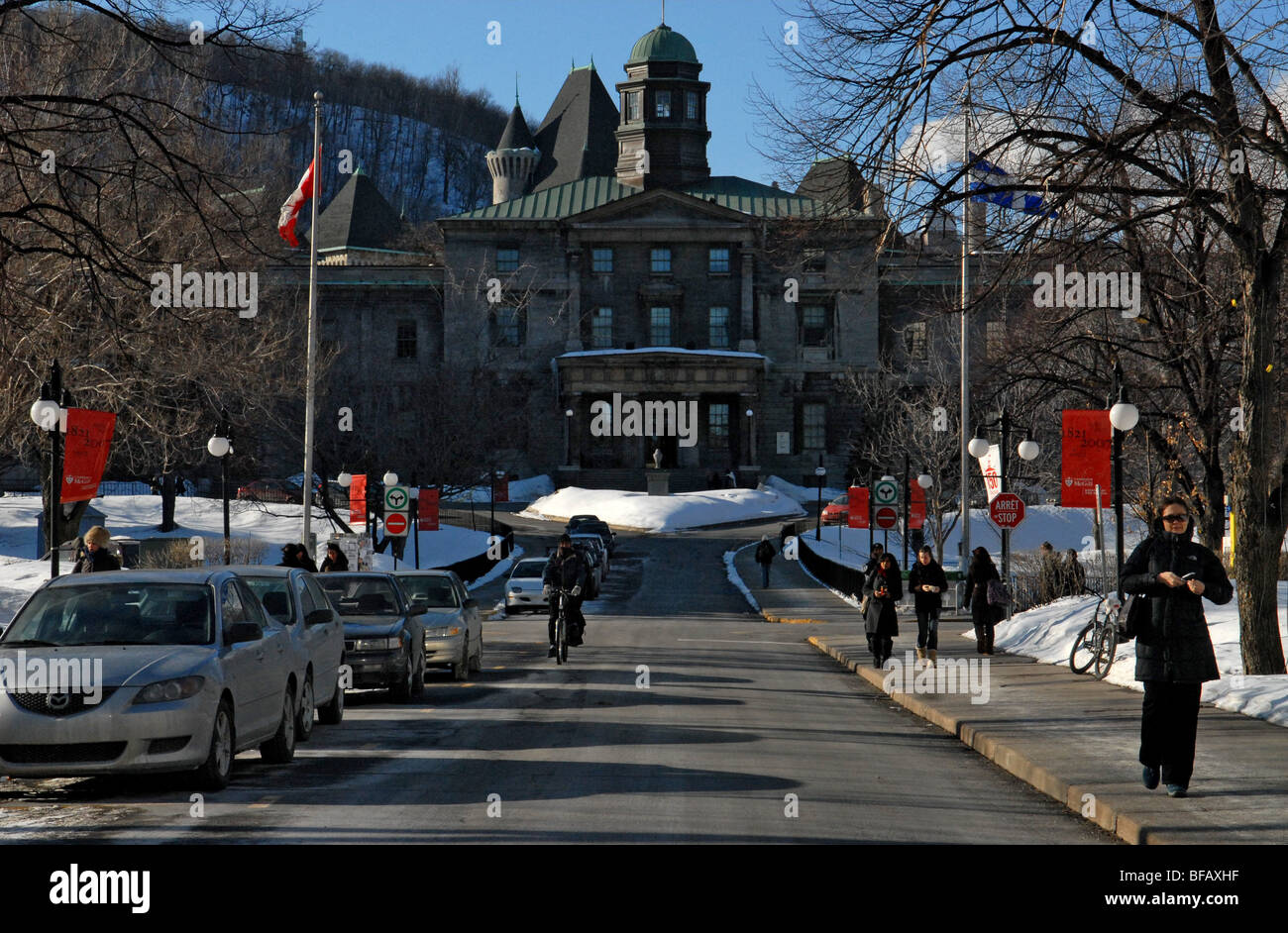 McGill university campus Montreal canada Stock Photo - Alamy
