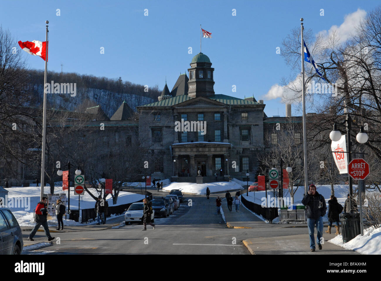 McGill university campus Montreal canada Stock Photo - Alamy