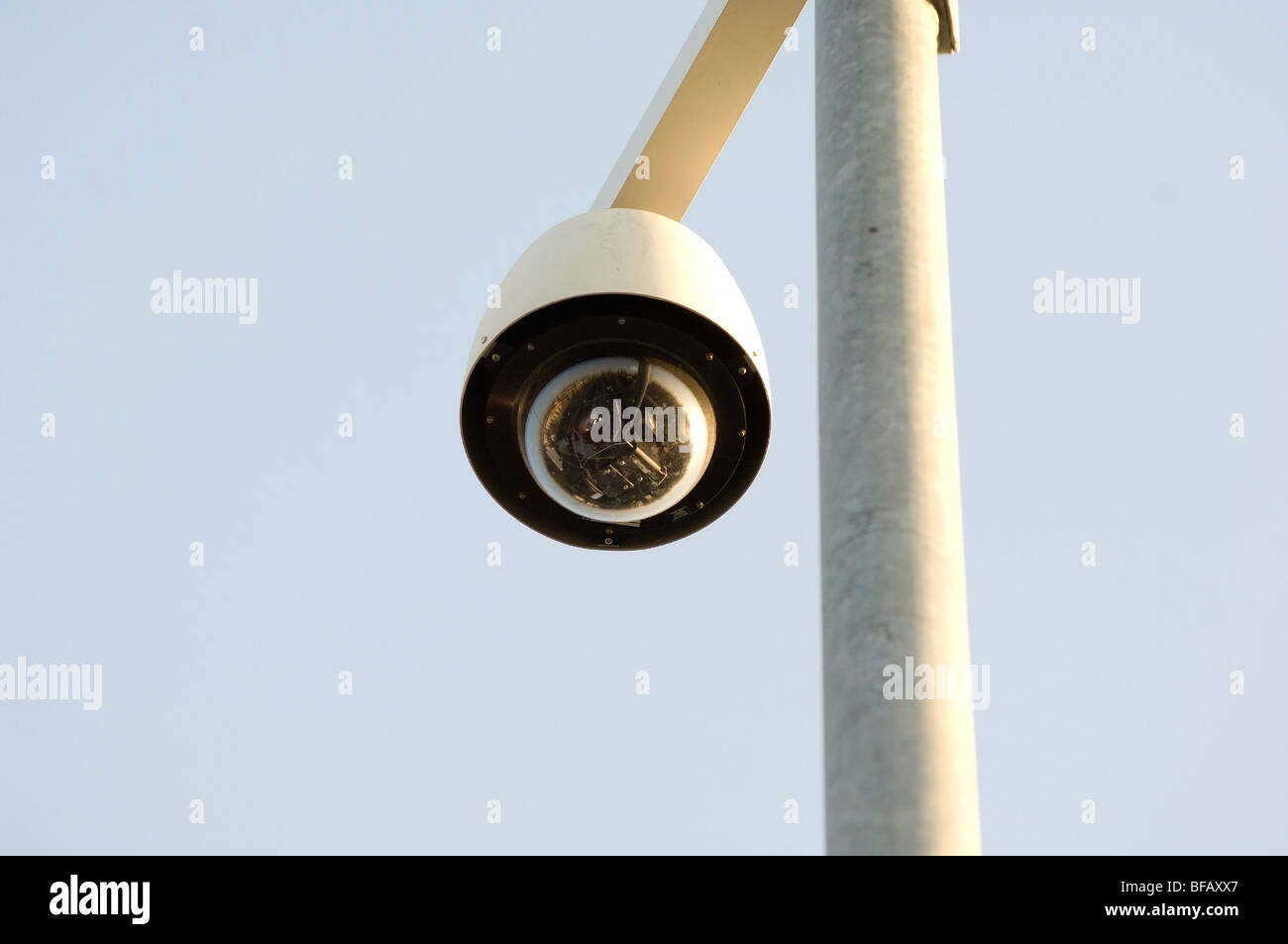 Overhead security camera inside a dome Stock Photo - Alamy