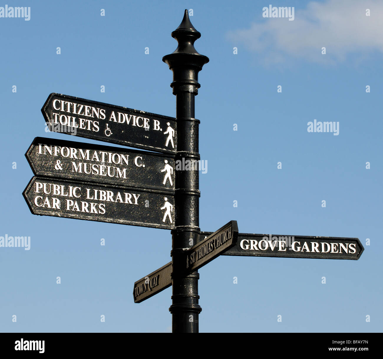Lymington, New Forest, Hampshire, England, UK ; view of pedestrian ...