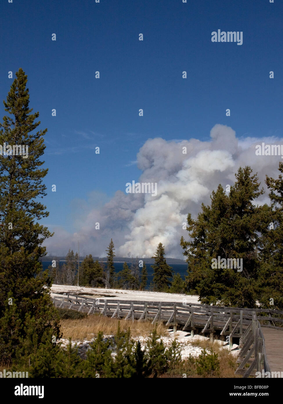 Yellowstone lake seen from hi-res stock photography and images - Alamy