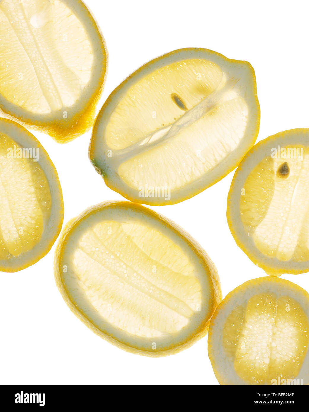 Fruit, Citrus limon, Lemon slices Stock Photo - Alamy