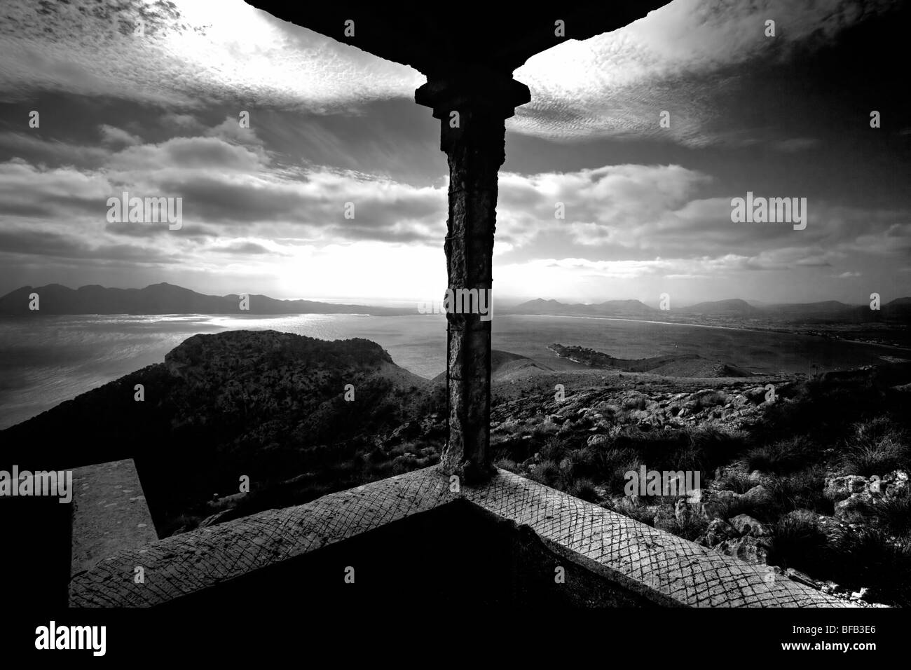 Room with view of ocean Black and White Stock Photos & Images - Alamy