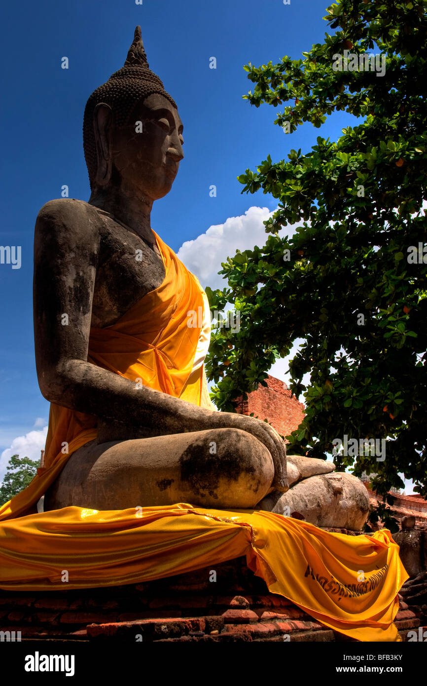 Buddhist statues, Ayutthaya, old capital of Siam, Thailand Stock Photo ...