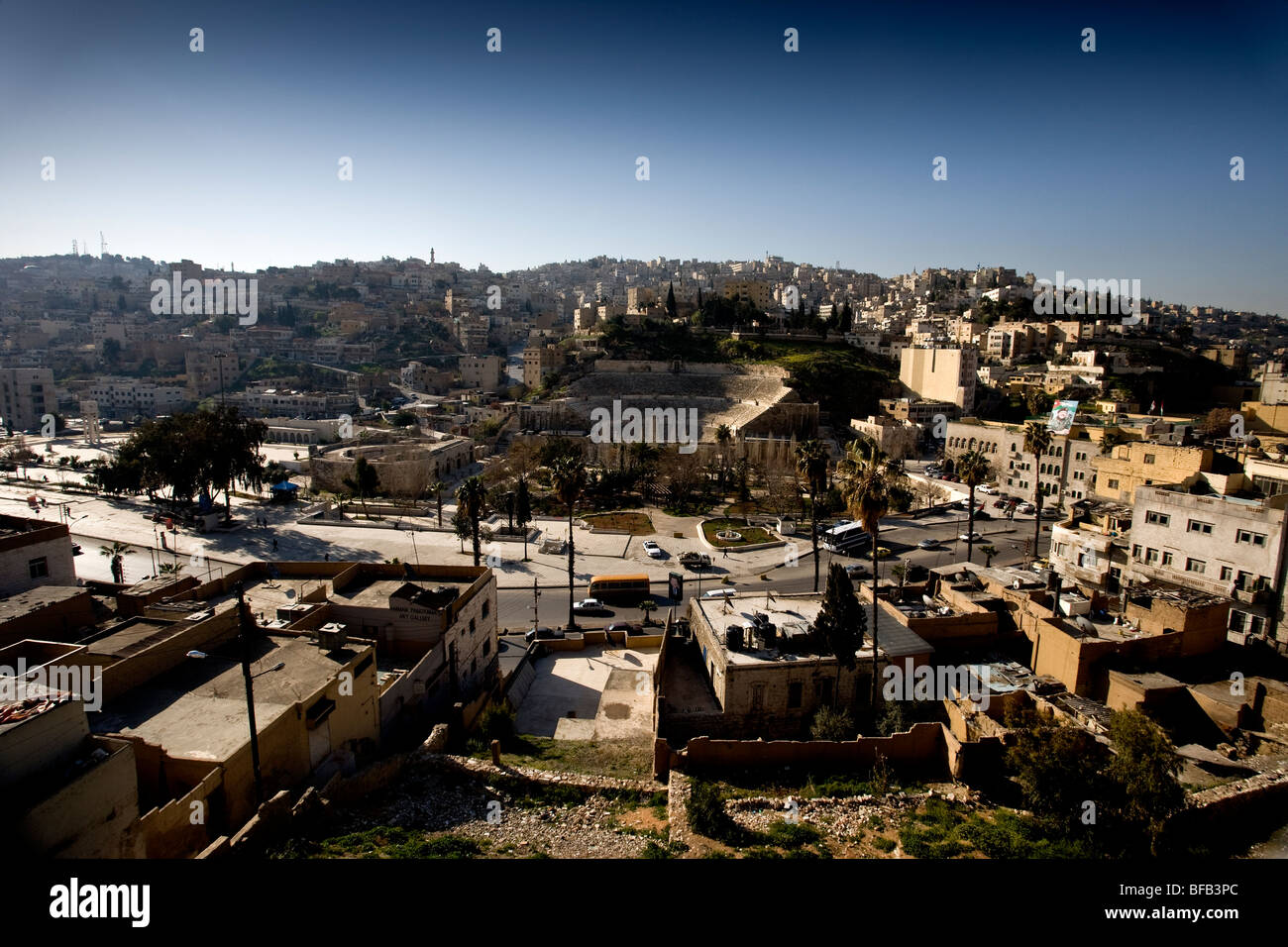Roman amphitheatre, Downtown Amman, Jordan Stock Photo - Alamy