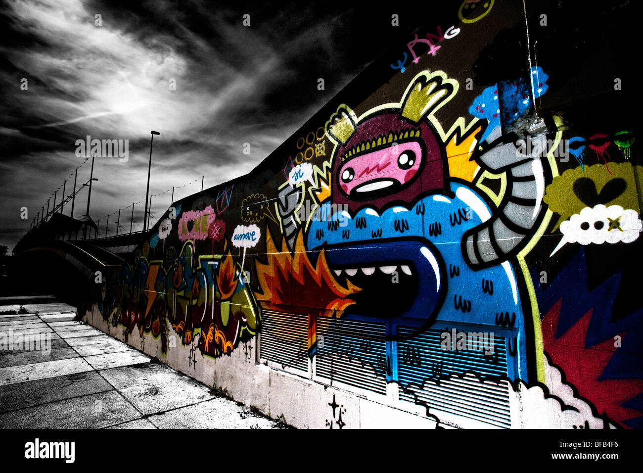 Graffiti, Seville city, Andalucia, Spain Stock Photo - Alamy