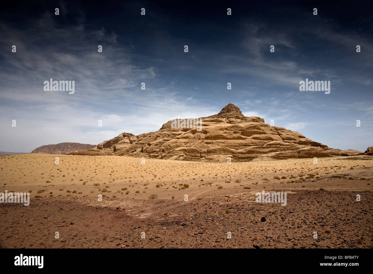 Sandstone monument, Wadi rum, Jordan Stock Photo - Alamy