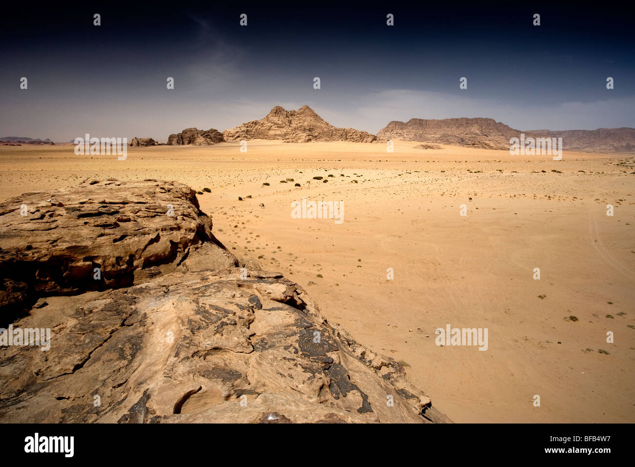 Sandstone monument, Wadi rum, Jordan Stock Photo - Alamy