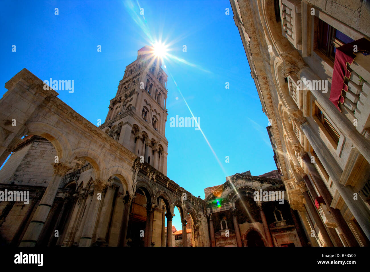 The Peristil, Diocletian's Palace, Split, Croatia Stock Photo - Alamy