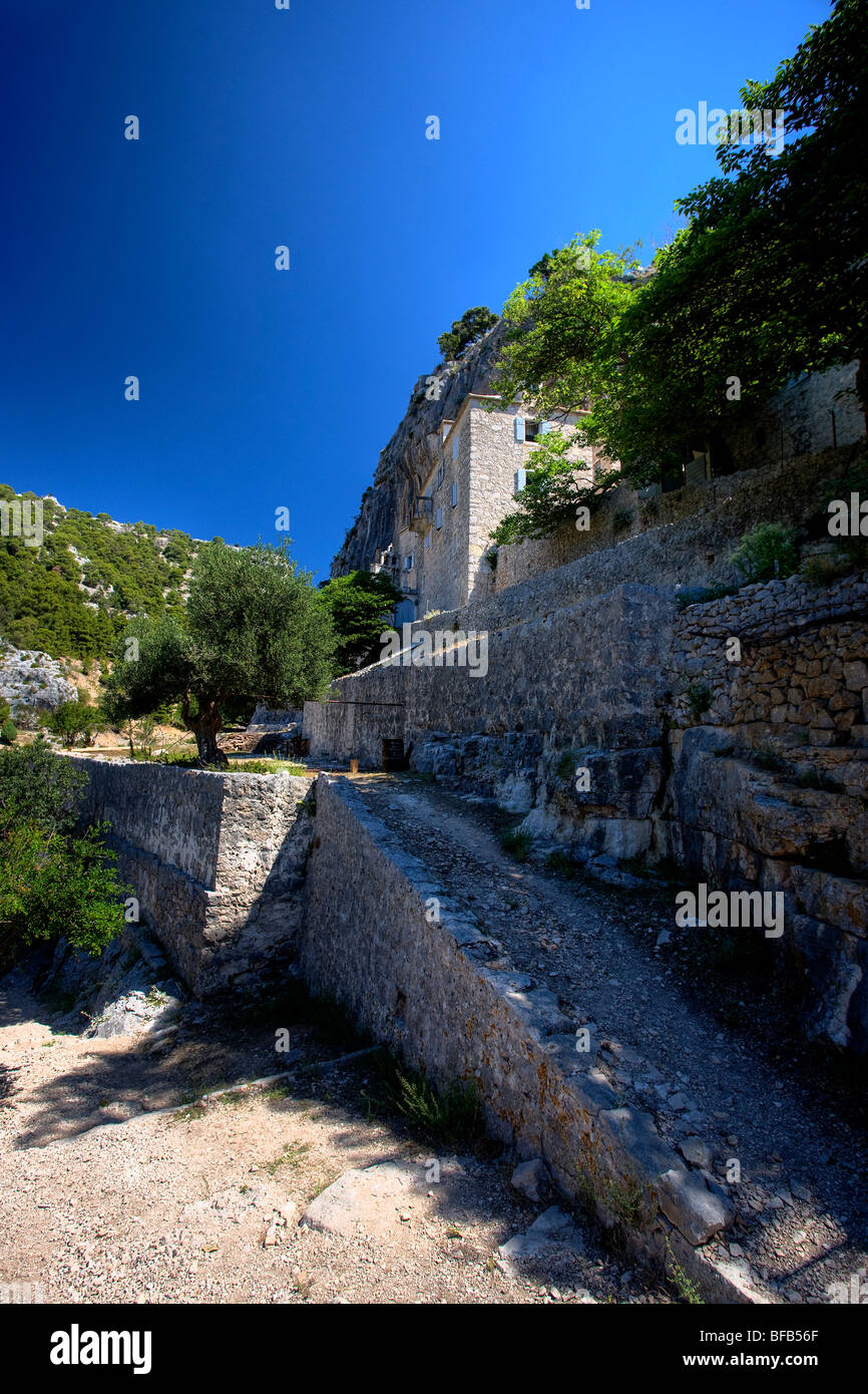 Pustinja Blaca monastary, Brac island, central Dalmatia, Croatia Stock ...