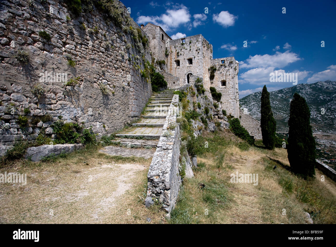 Klis Fortress, 9km from Split, Central Dalmatia, Croatia Stock Photo ...
