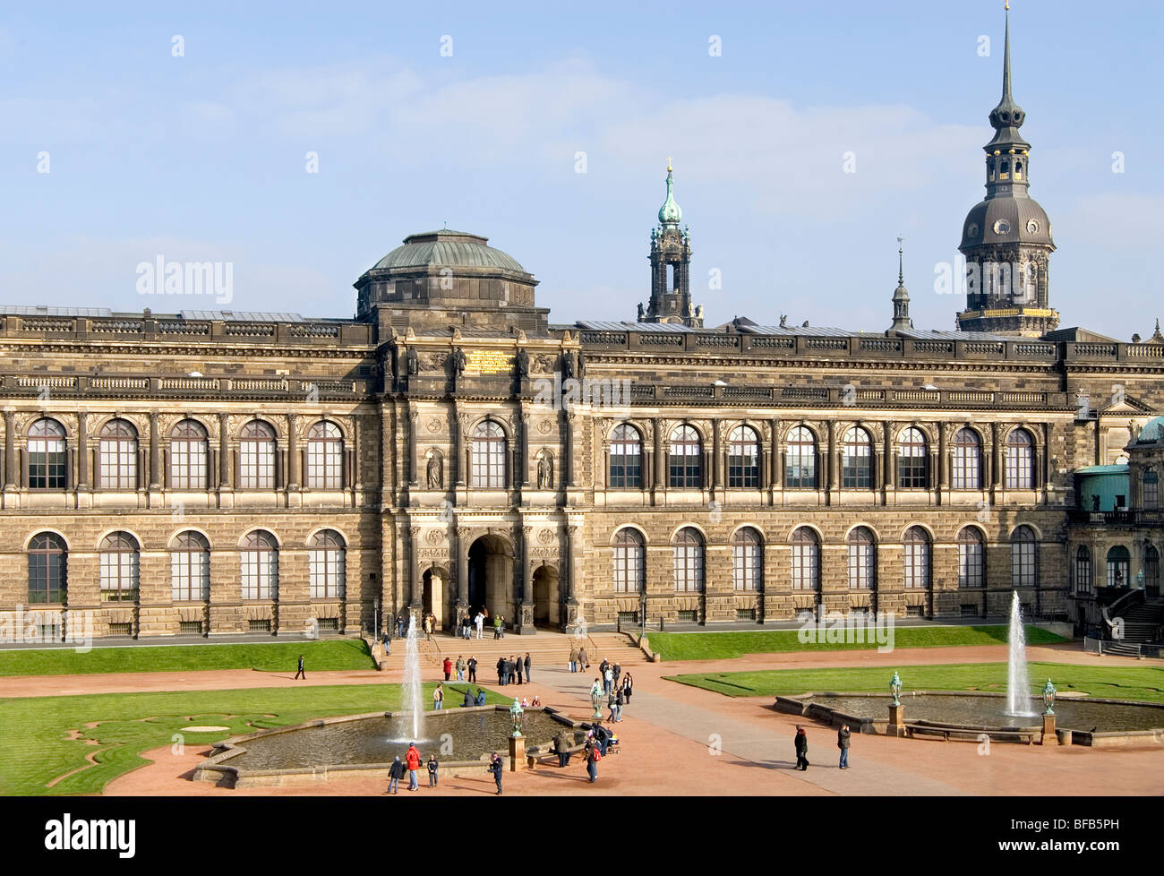 The entrance to the art gallery ('Gemaeldegallerie Alte Meister') in ...