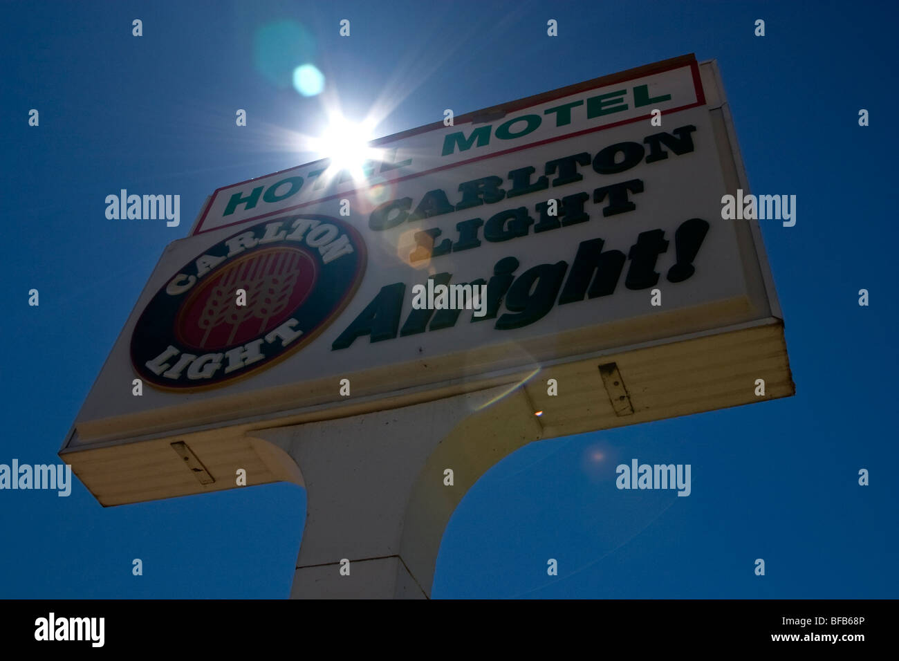 Hotel Motel sign, Northern Territory, Australia Stock Photo - Alamy