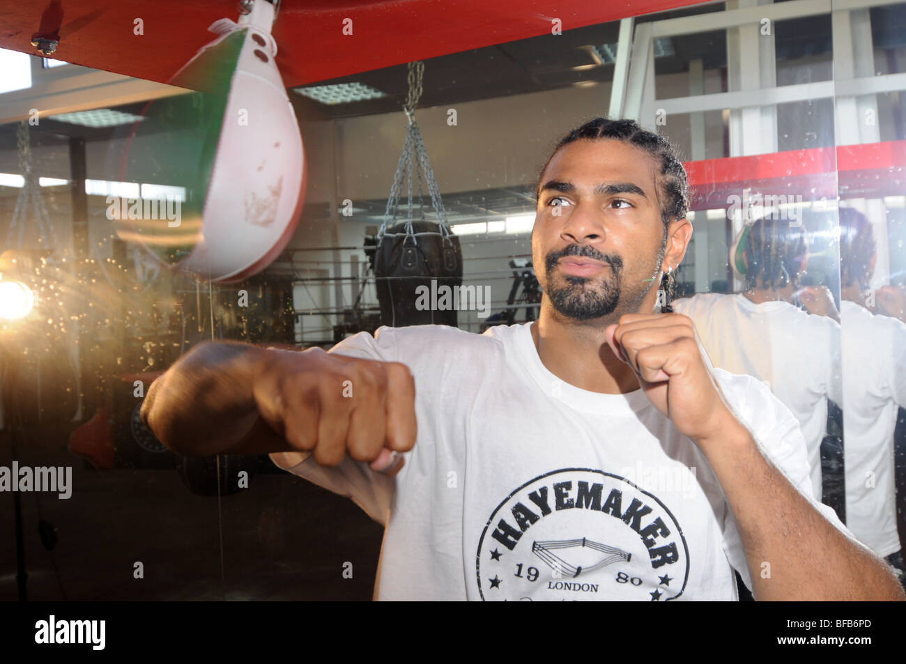 Heavyweight boxer david haye training hi-res stock photography and ...