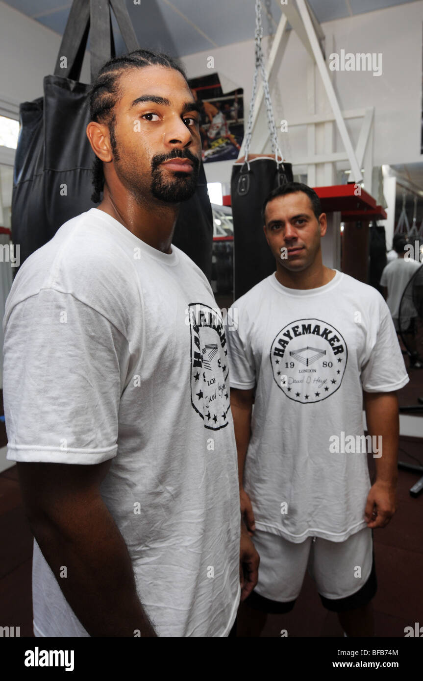 David Haye and Adam Booth Stock Photo - Alamy