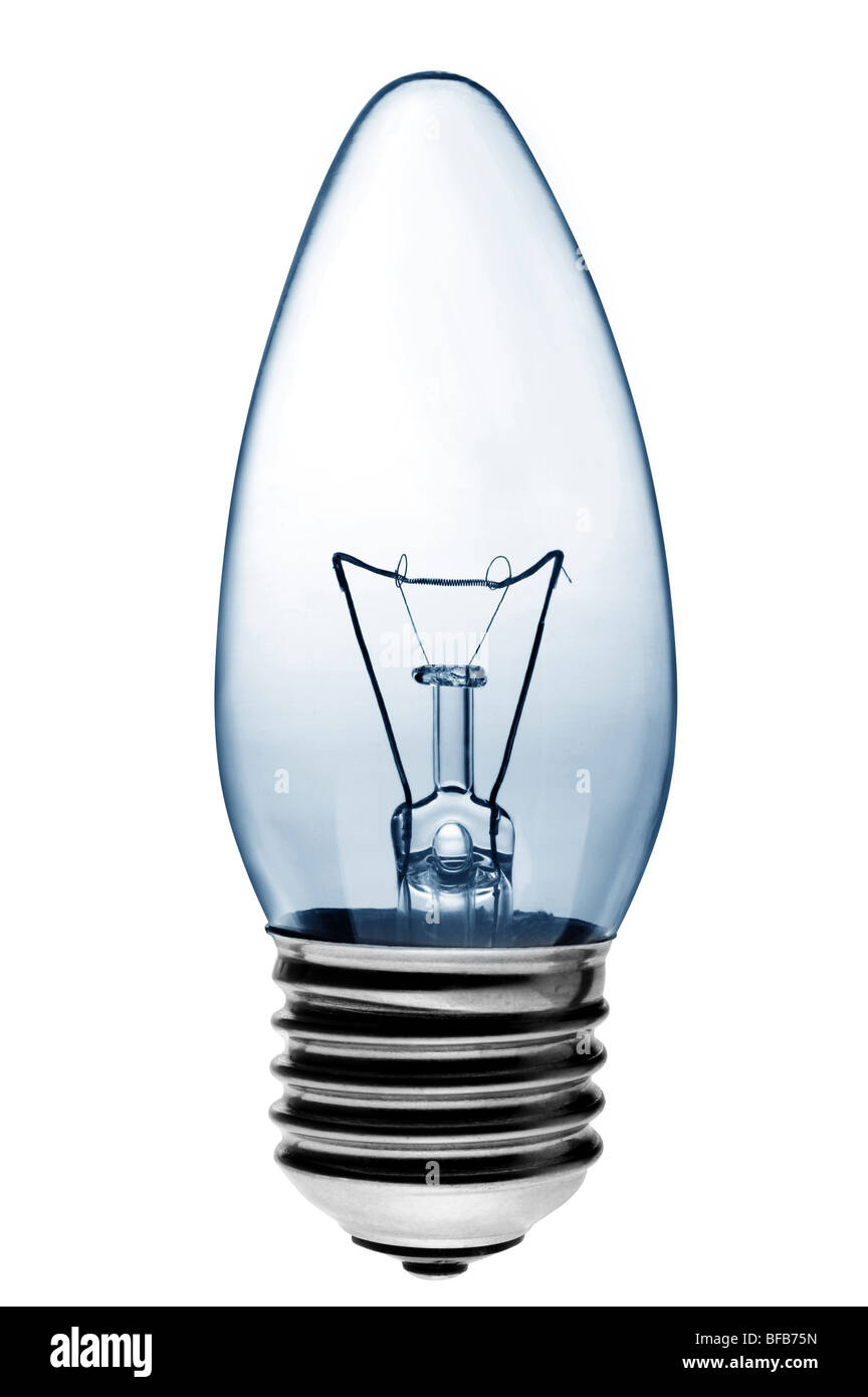 Light bulb lighting equipment on white background Stock Photo - Alamy