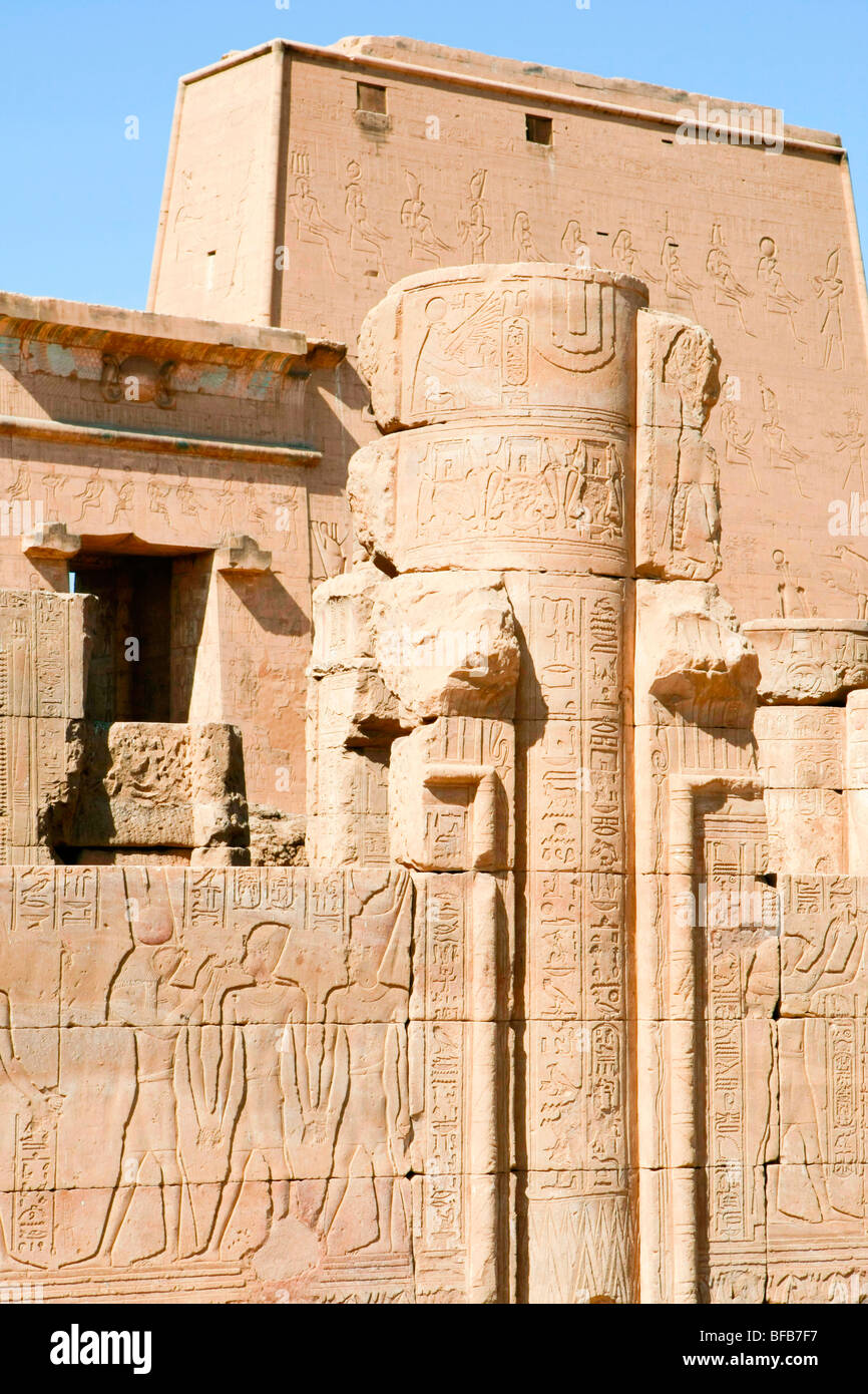The Temple of Horus at Edfu, Egypt Stock Photo - Alamy