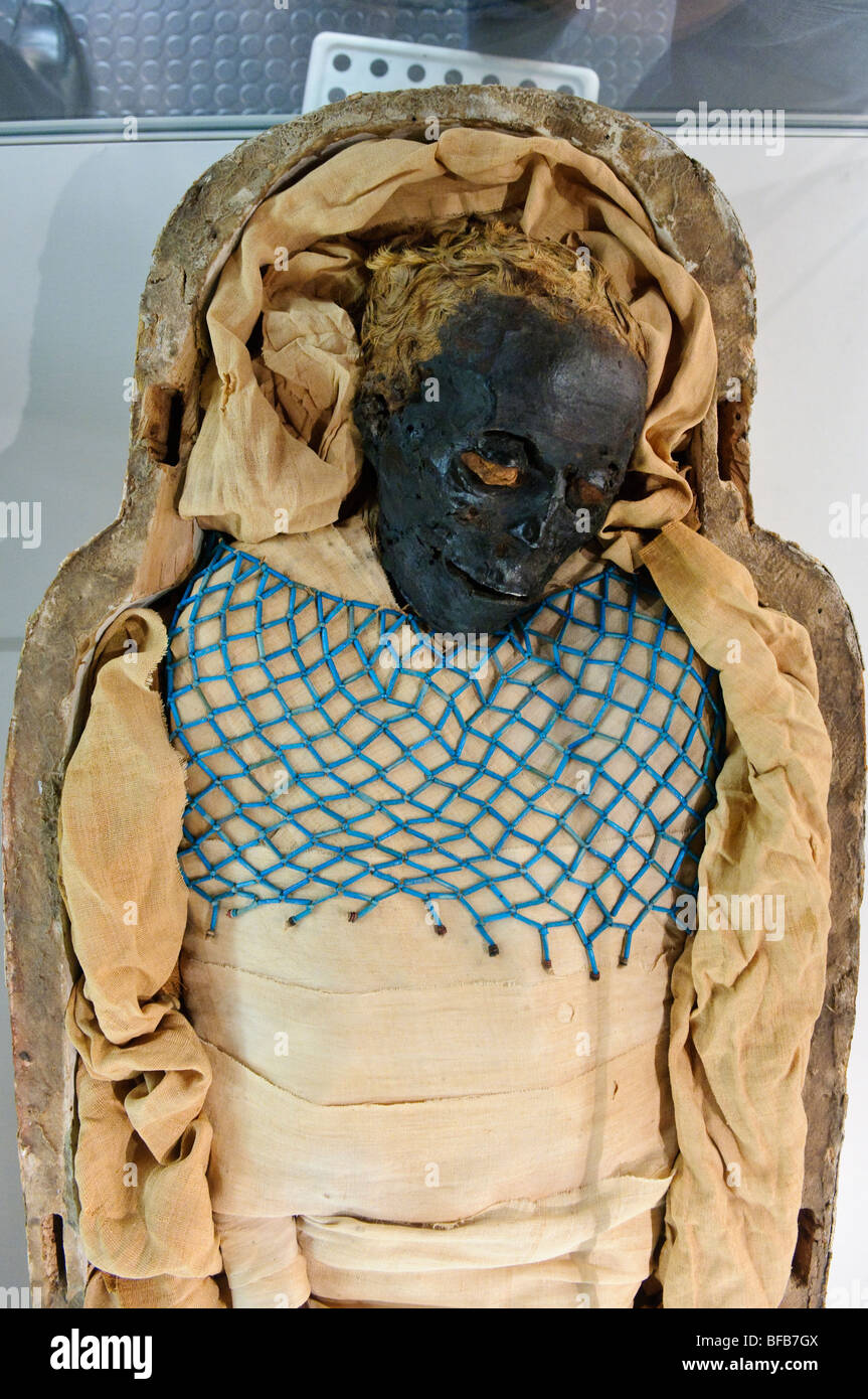 Takabuti, a 7th century mummy on display at the Ulster Museum, Belfast ...