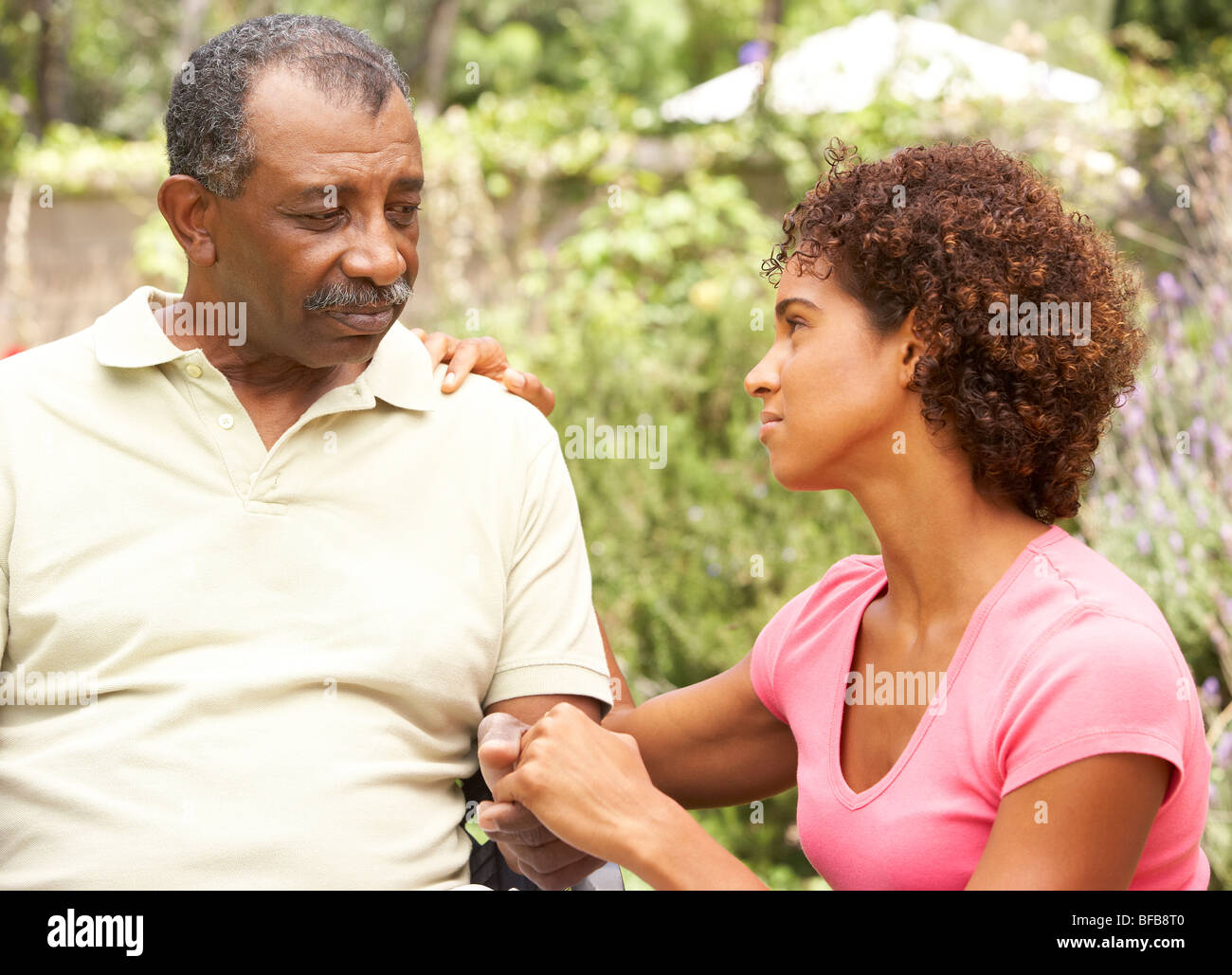 Man being consoled hi-res stock photography and images - Alamy