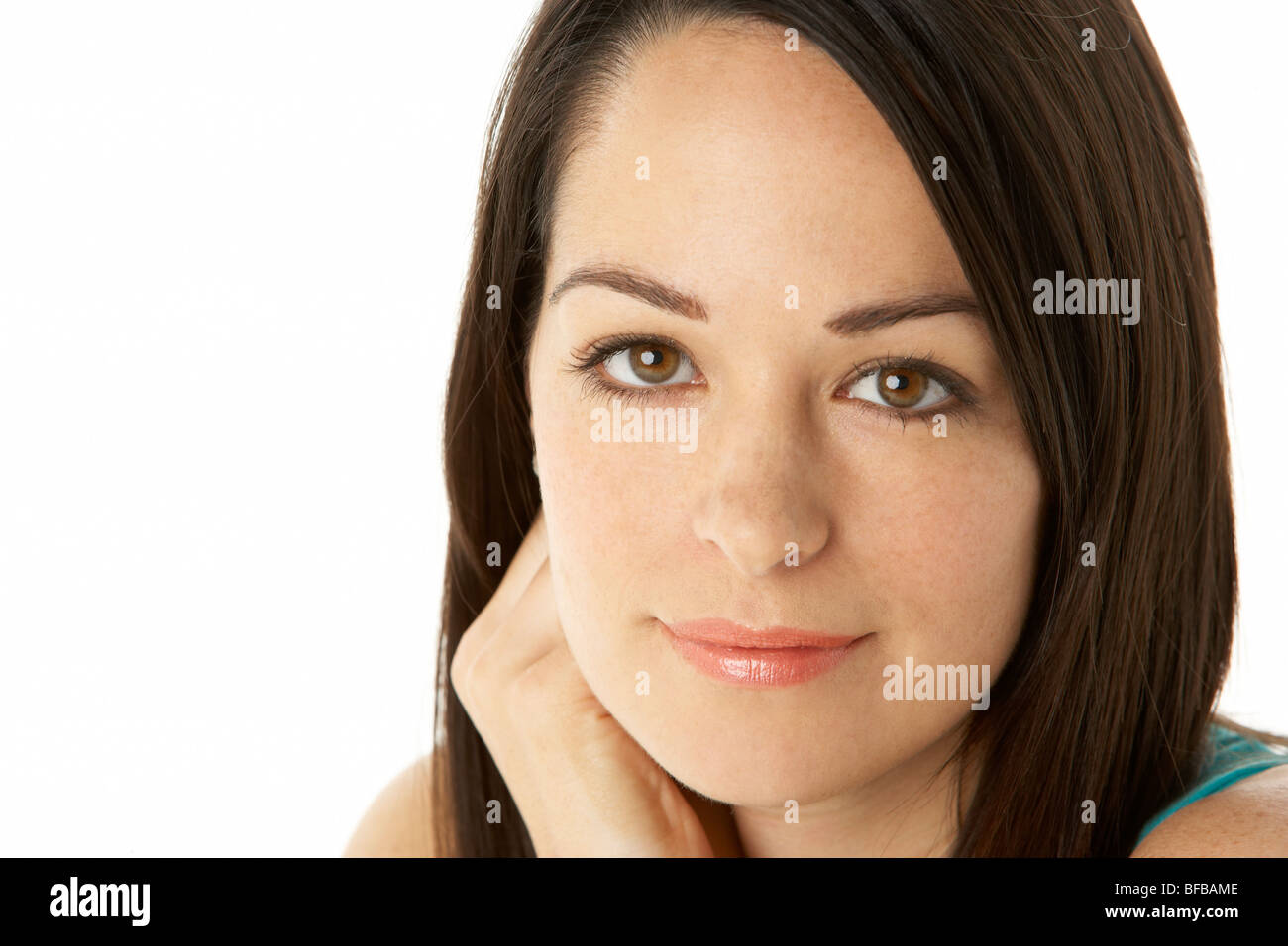 Woman portrait natural studio hi-res stock photography and images - Alamy