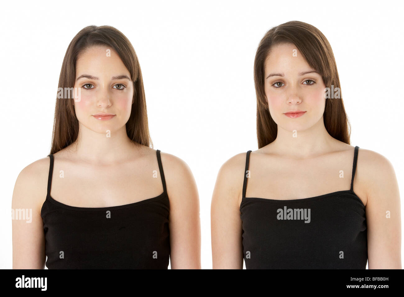 Identical twins teenagers hi-res stock photography and images - Alamy