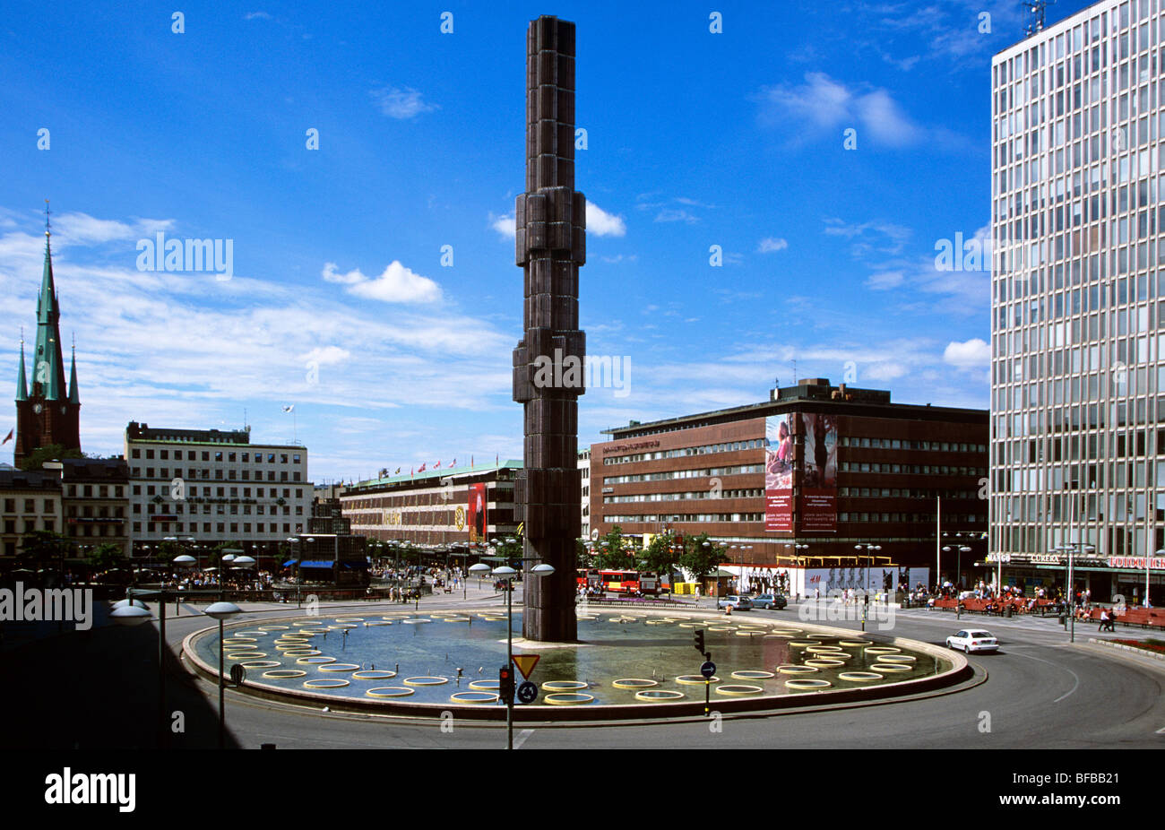 Sergels Torg, the modern square in the heart of Stockholm Stock Photo ...