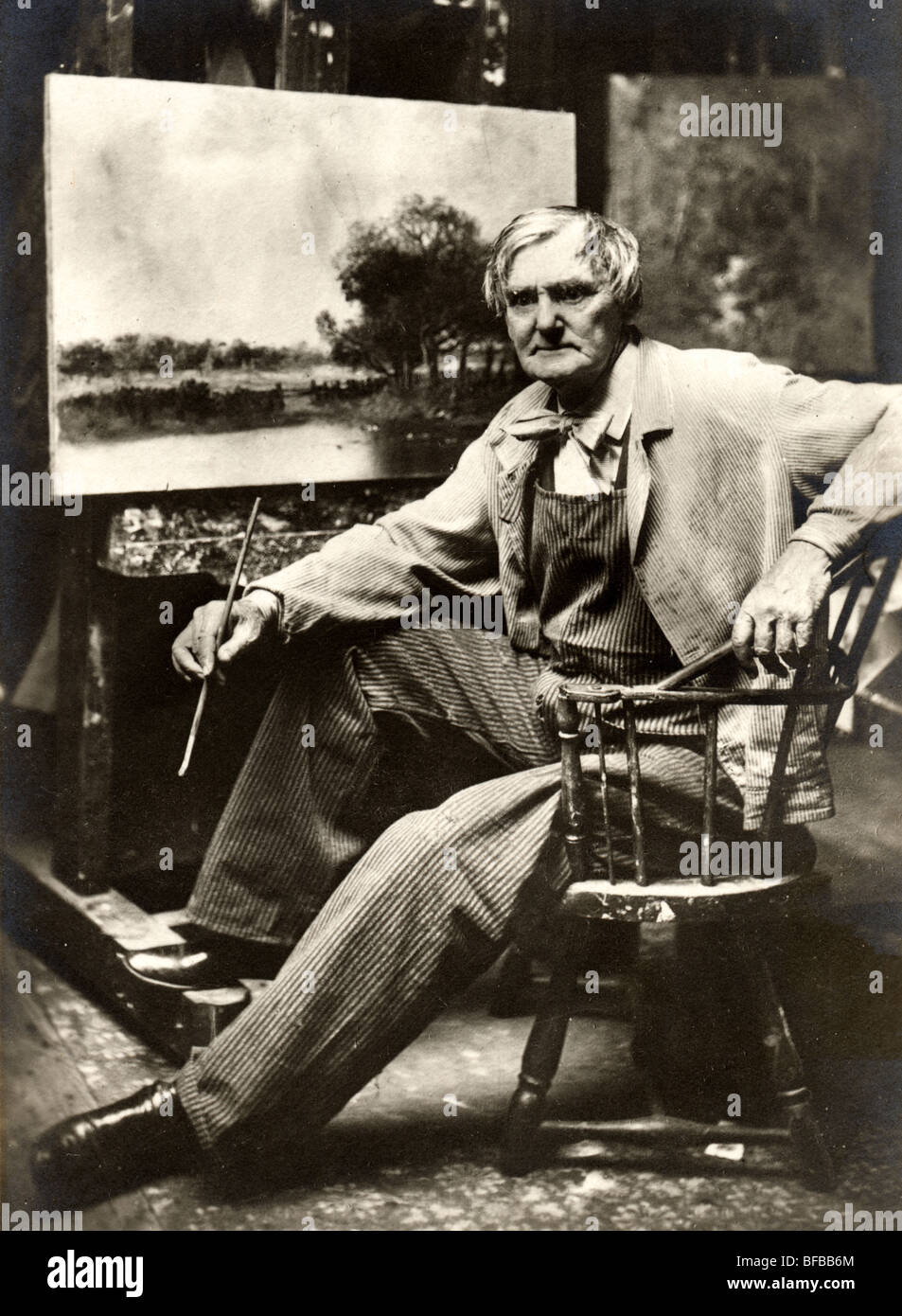 Aging Actor Joseph Jefferson in Artist Studio Stock Photo - Alamy