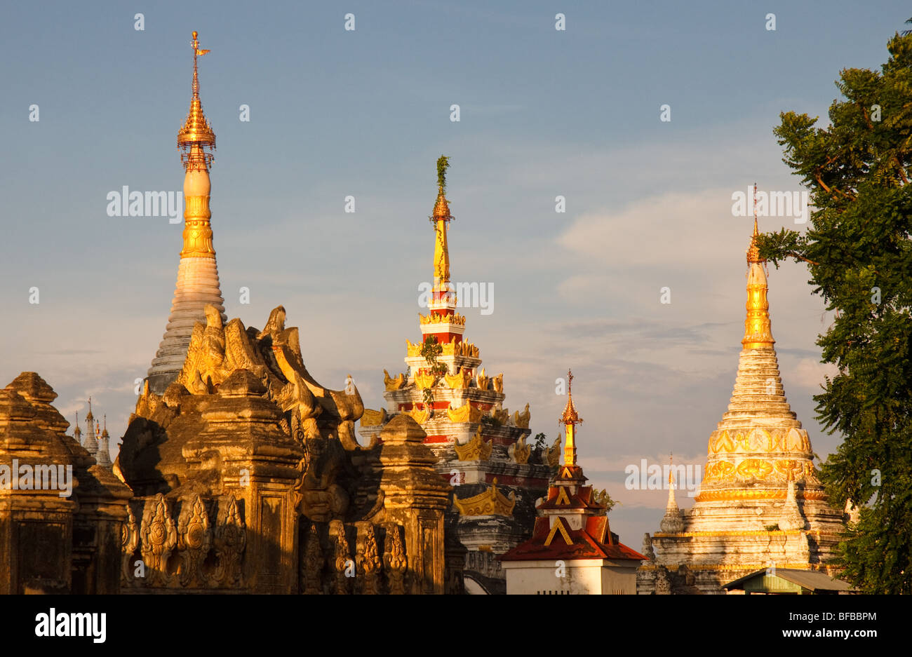 The Maha Aung Mye Bon Zan Monastery in Ava ( Inwa Stock Photo - Alamy