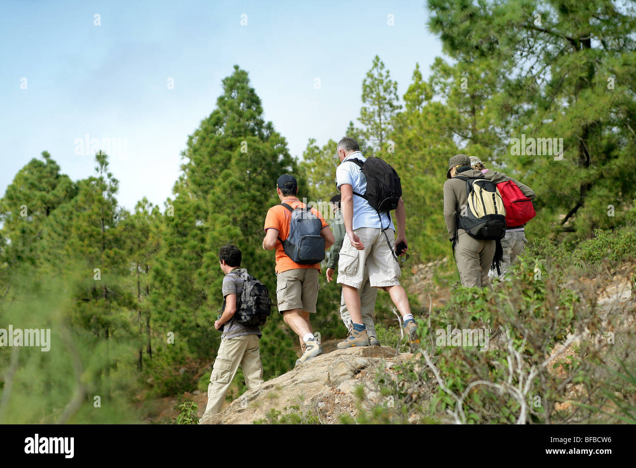 Group of mountaineers Stock Photo - Alamy