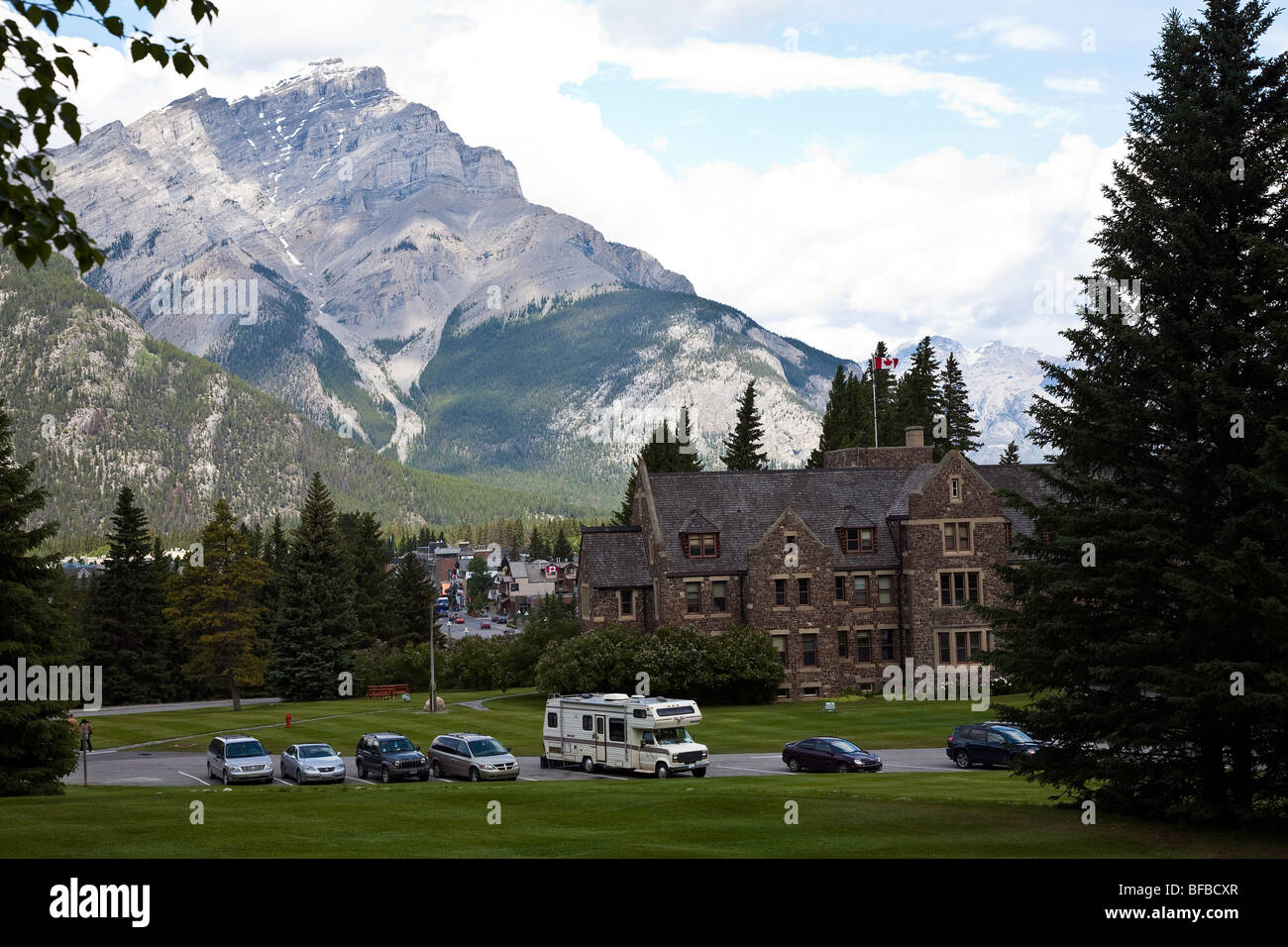 "Banff" Canada Alberta; photographed from the Banff National Parks ...