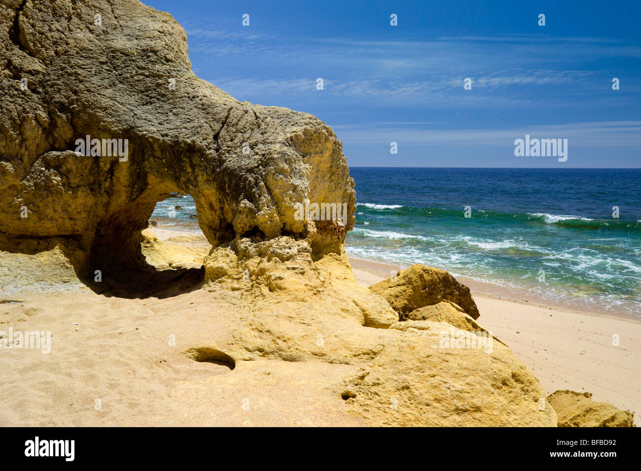 Portugal, the Algarve, cliff formations near Albufeira Stock Photo - Alamy
