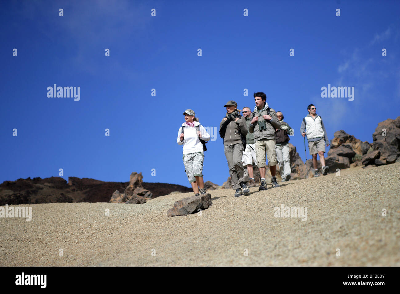 Group of mountaineers Stock Photo - Alamy