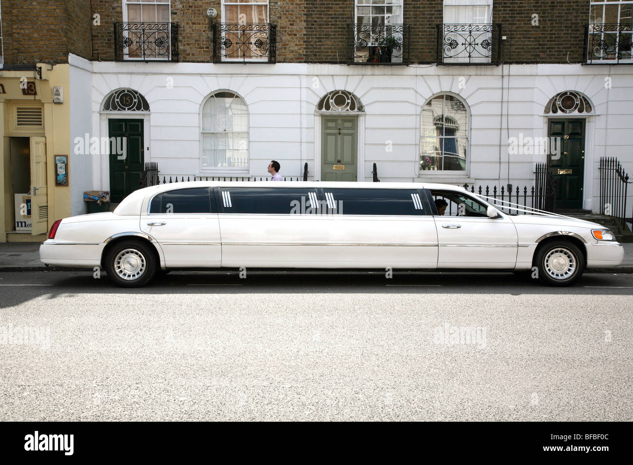 Stretch limo parked in London street Stock Photo - Alamy