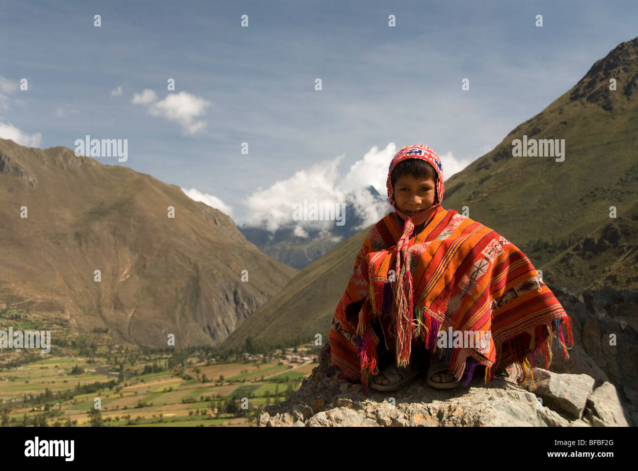Peru, Sacred Valley, Ollantaytambo, Inca ruins of Ollantaytambo, Inca ...