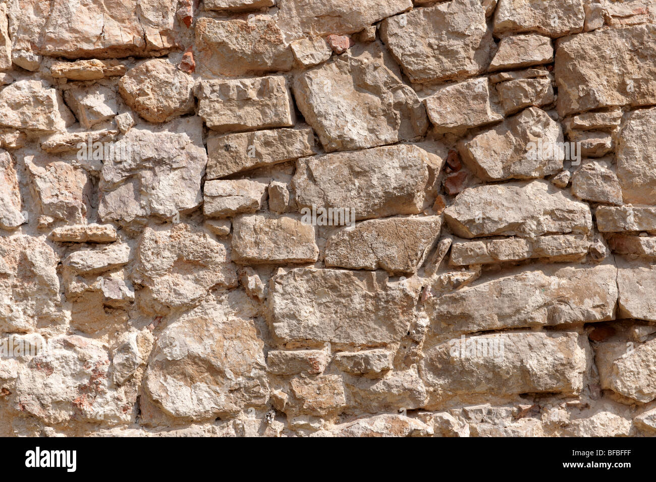 Urban textures - medieval stone wall Stock Photo - Alamy