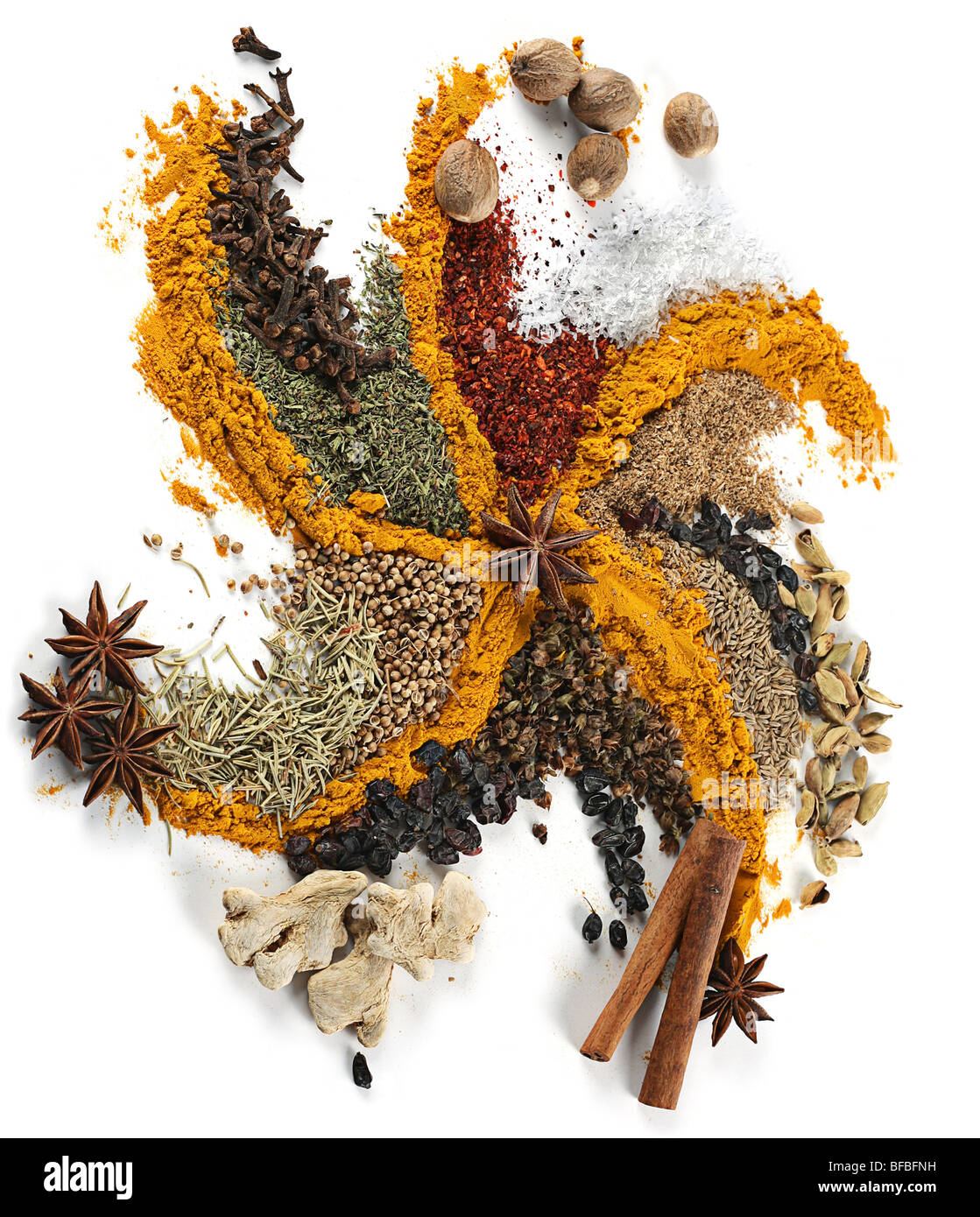 Herb and spice mix Cut Out Stock Images & Pictures - Alamy