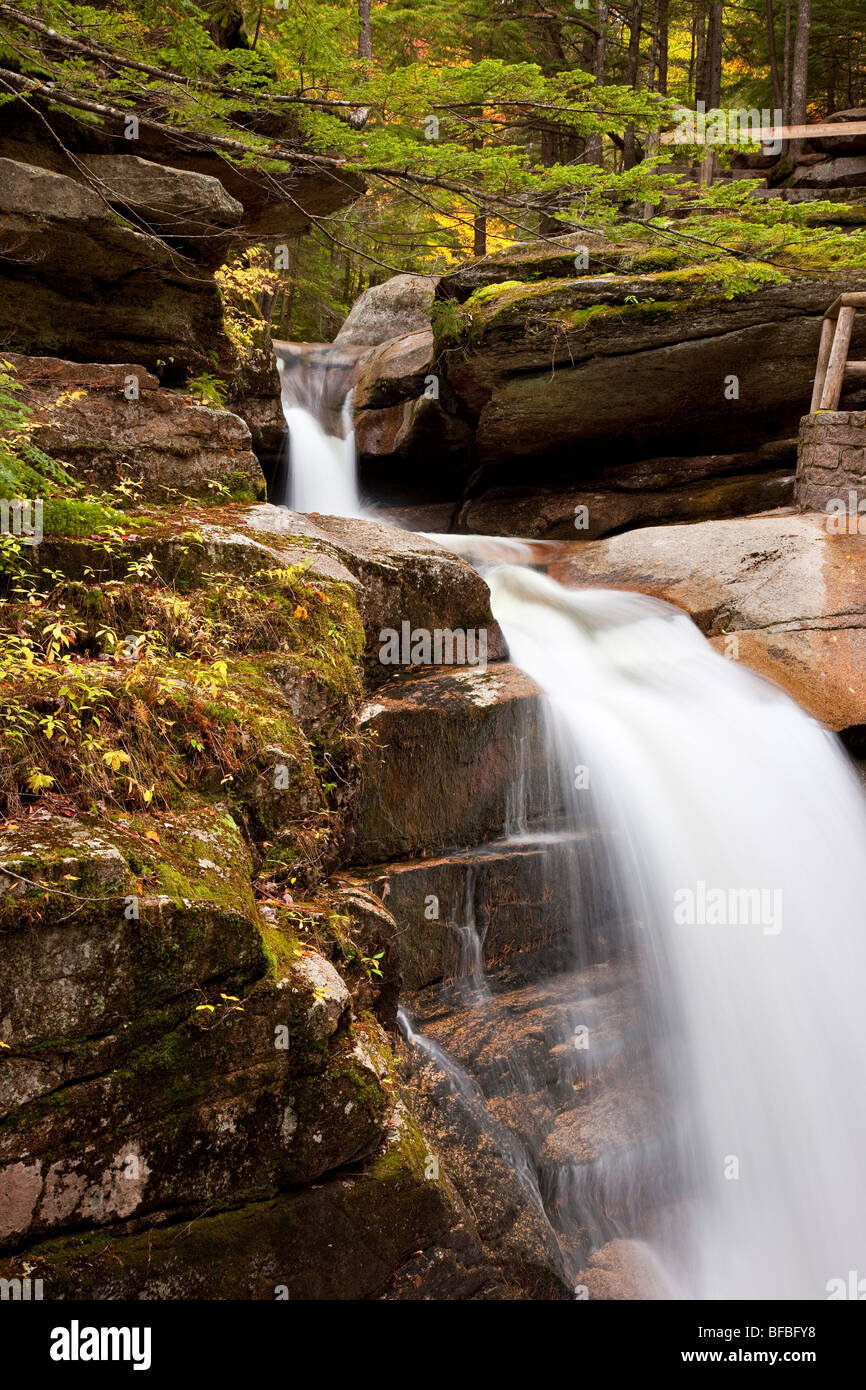 Sabbaday Falls along Kancamagus Highway in New Hampshire USA Stock ...