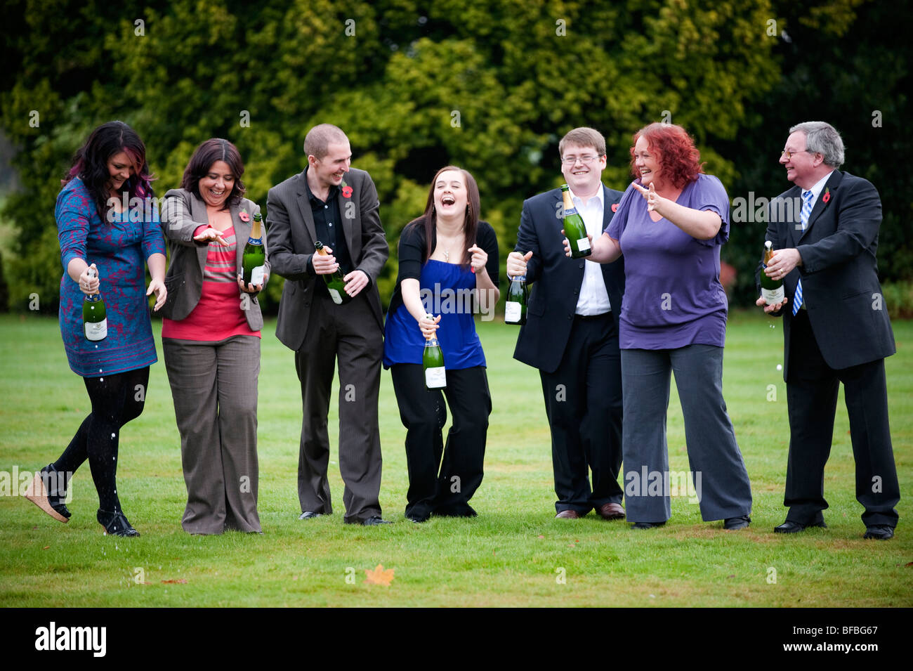 Winners £45 Million Lottery 06.11.09 Emma Cartwright Ceri Scullion Sean ...